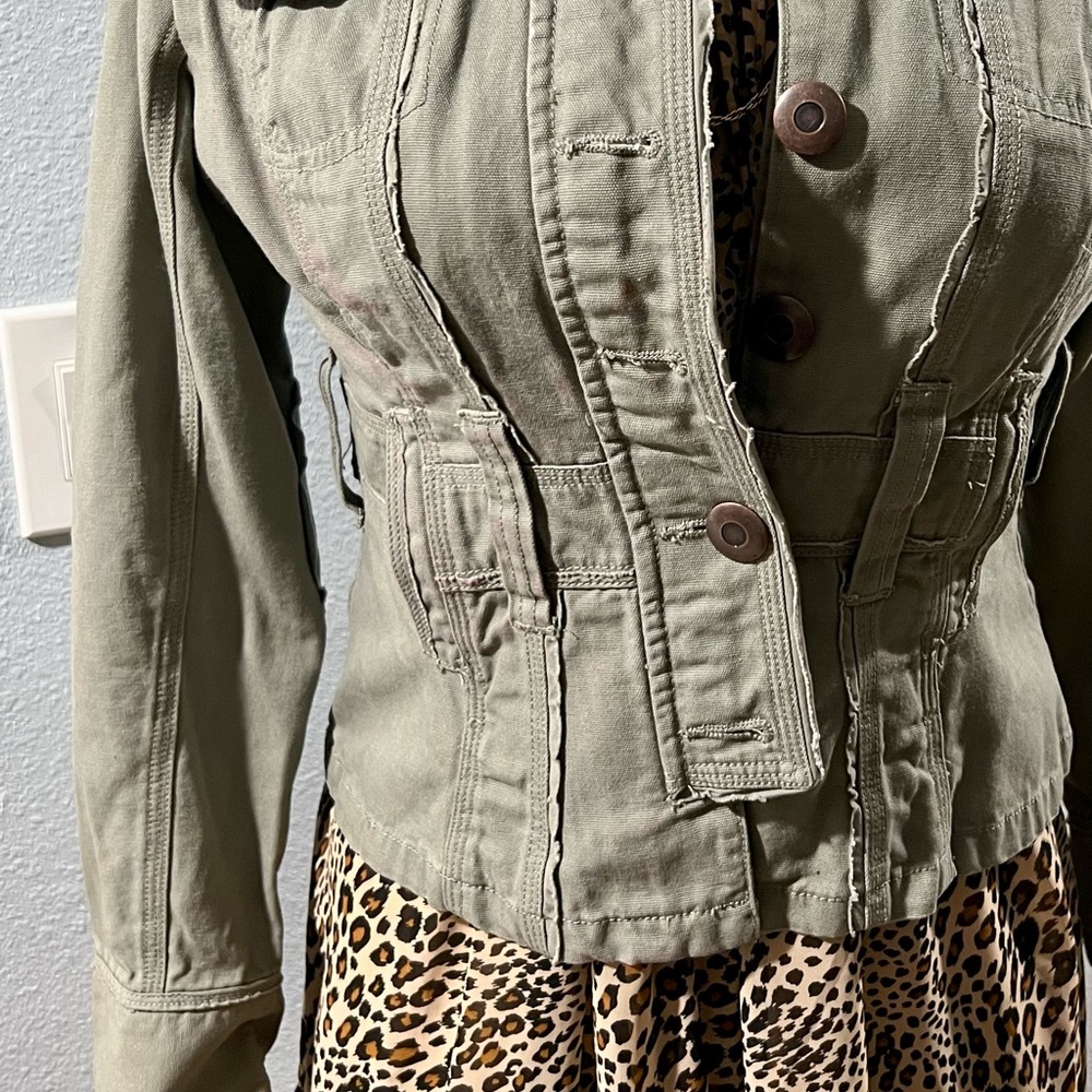 Sharp Olive Punk Jacket - Gem